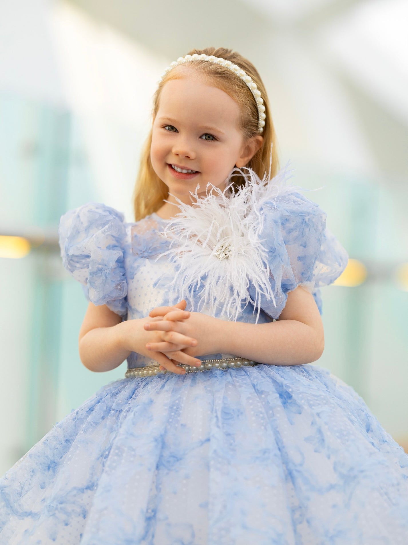 Blue Aster: Girl Baby Dresses in UAE | Shop Lelyte.com - Lelyte